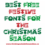 Best Free Festive Fonts for the Christmas Season help you get in the Spirit